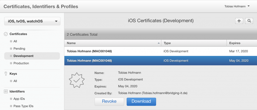 How to download your iOS distribution certificate | It's full of stars!