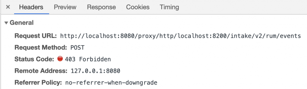Elastic APM forbidden request: endpoint is disabled | It's full of stars!
