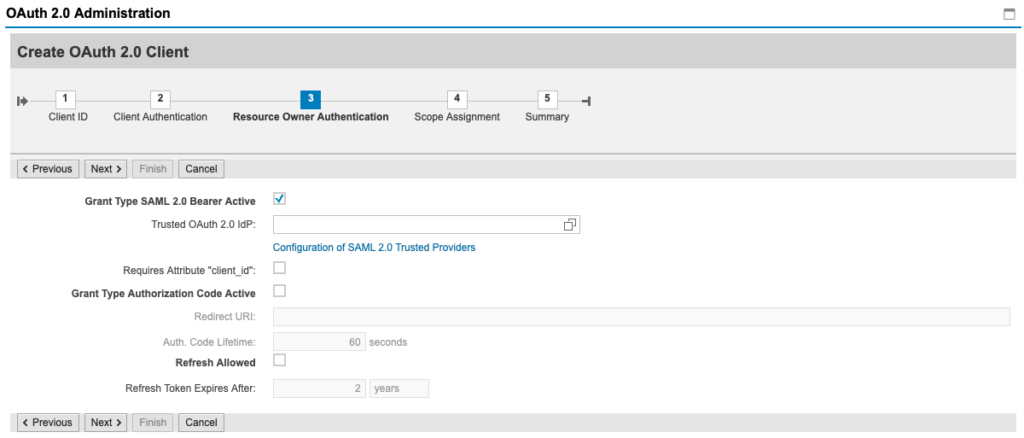 OAuth configuration 6 - Configure OAuth 2.0 Client | It's full of stars!